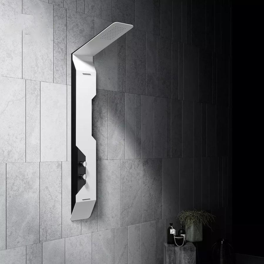 Colonna doccia idromassaggio, Duccé bianco e nero | Leroy Merlin