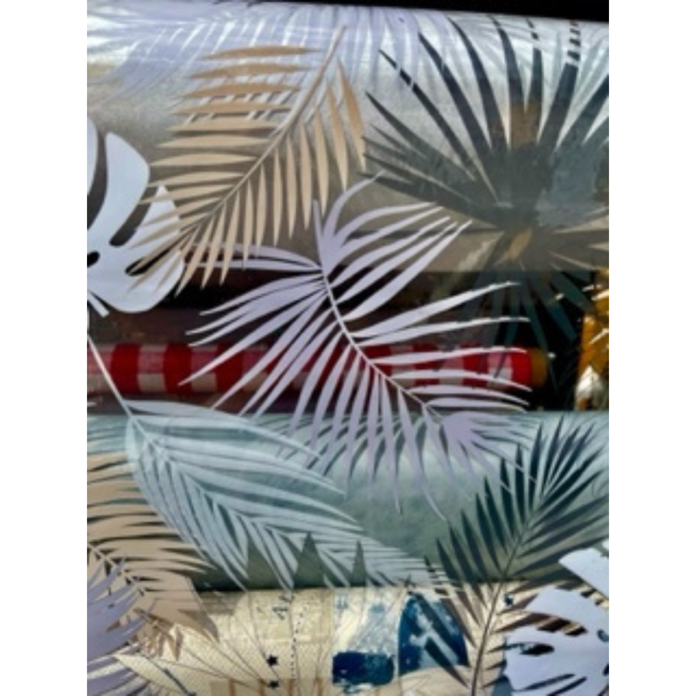 Toile Cirée Transparente Imprimée Virginia - Au Mètre - 140 x 280 cm ...