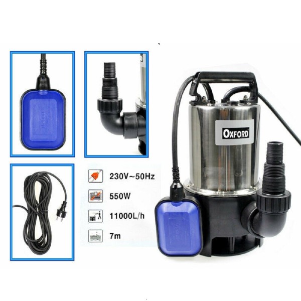 Trade Shop - Pompa Sommersa 550w Per Acqua Chiare Sporche Con ...