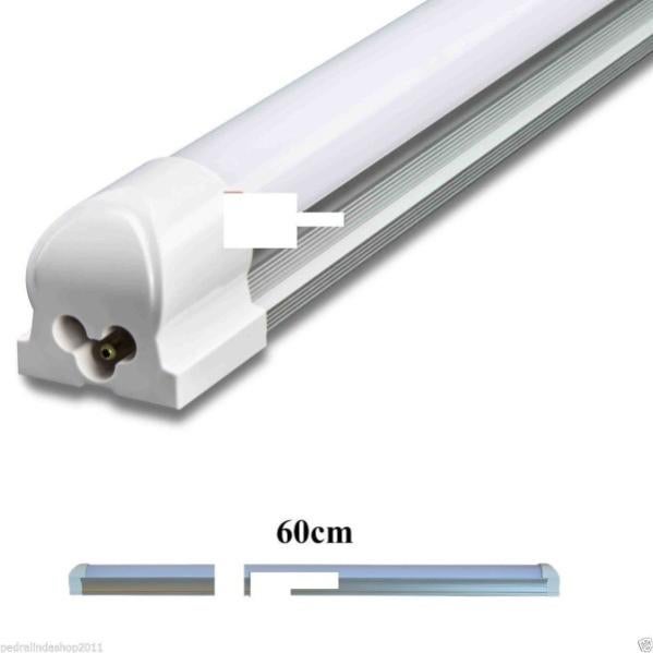 Trade Shop - Plaffoniera Tubo Neon A Led Smd T8 60cm Supporto Neon In ...