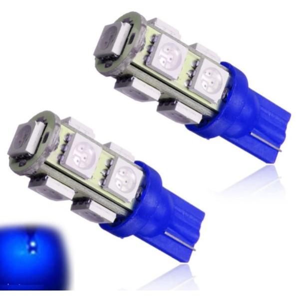 Trade Shop - Coppia Lampadine Per Luce Targa 9 Led Blu Ricambio 5w ...