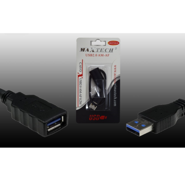 Trade Shop - Cavo Prolunga Usb 2.0 0.2mt Maschio A Femmina Per Pc ...