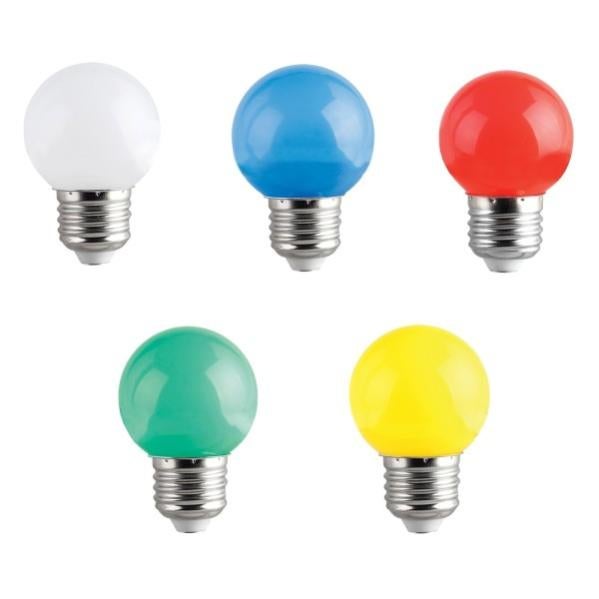 Trade Shop - Lampadina Led E27 Mini Globo 220v Colore Verde Blu Viola ...
