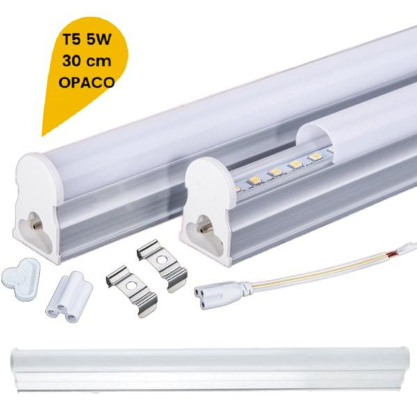 Trade Shop - Plafoniera Led Neon T5 Sotto Pensile Reglette Tubo Vetro ...