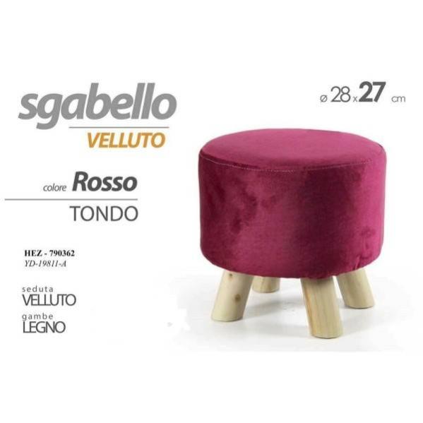 Trade Shop - Pouf Sgabello Velluto Colore Blu Rosso Verde Quadrato ...