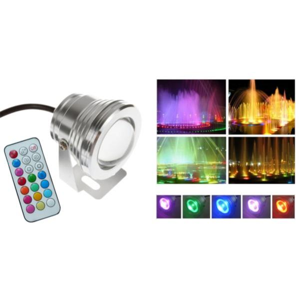 Trade Shop - Faro Faretto Led Orientabile Calda Fredda Rgb 10 Watt Cob ...