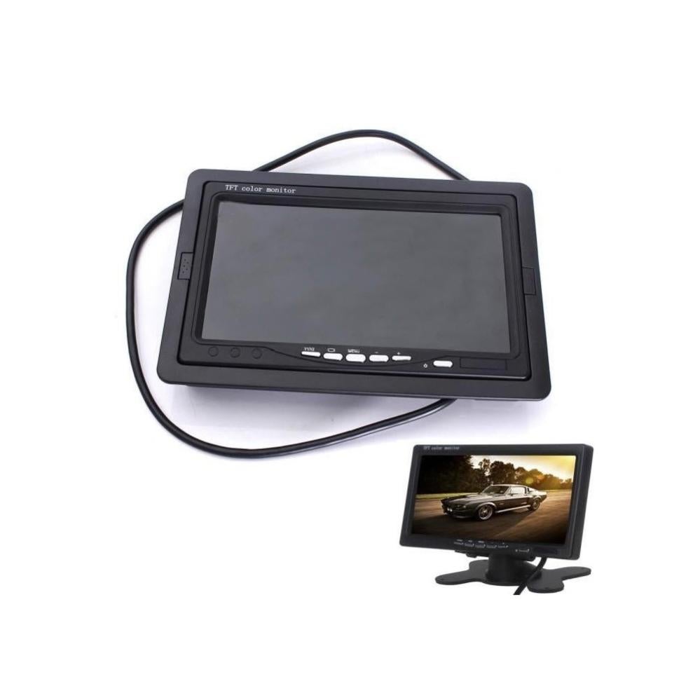 Trade Shop - MONITOR LCD 7'' POLLICI 2 INGRESSI VIDEO TFT POGGIATESTA ...