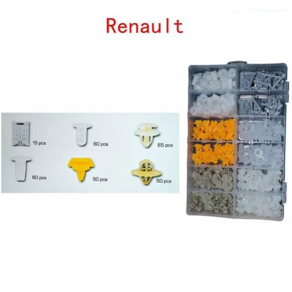 Trade Shop - Set Clip Di Fissaggio Per Auto Renault Confezione 300 ...