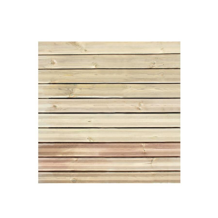 Onlywood Conf. 6 Piastrelle in legno da esterno STRONG 100x100x3,8 cm ...