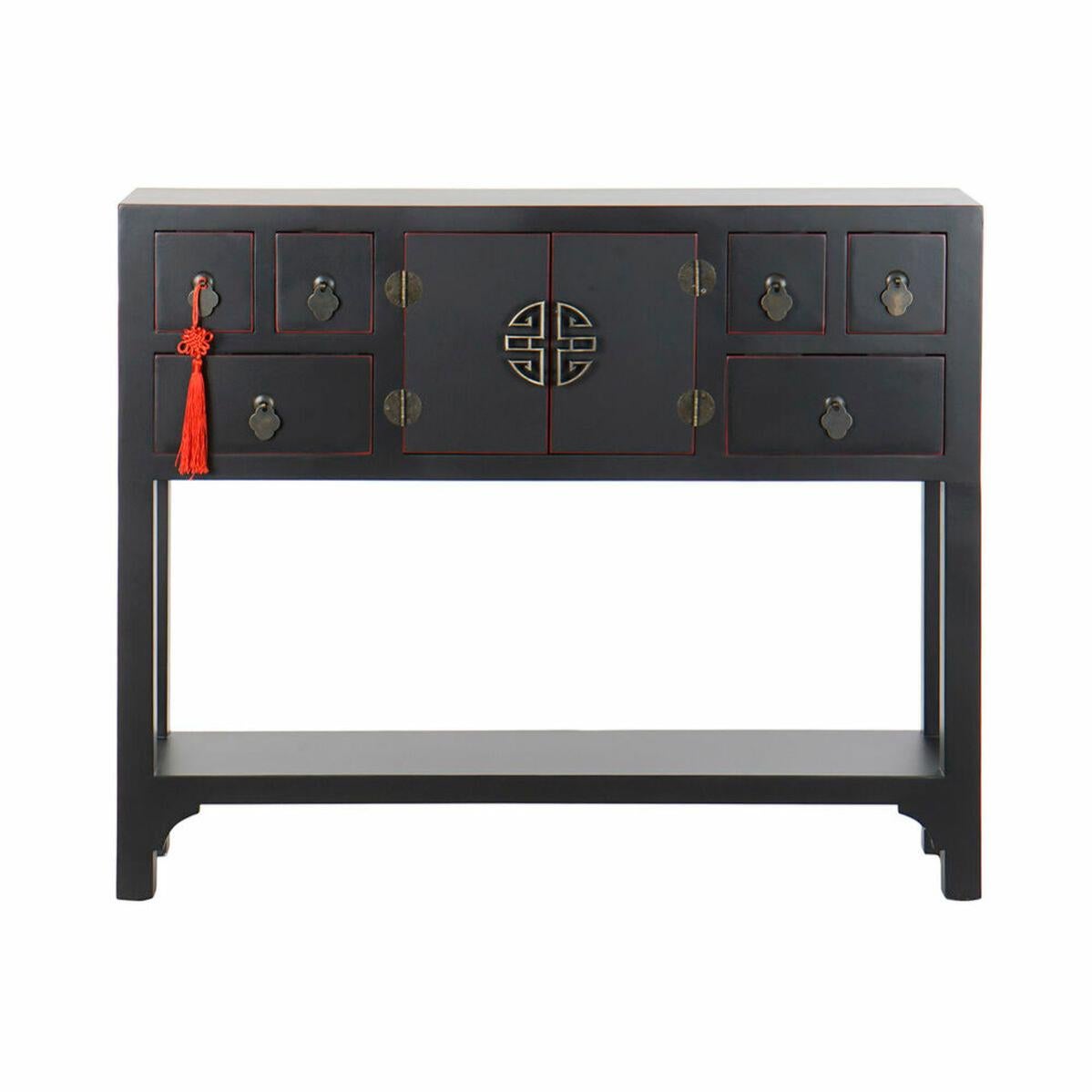 Ingresso DKD Home Decor Azzurro Rosso Brad Legno MDF (95 x 24 x 79 cm ...