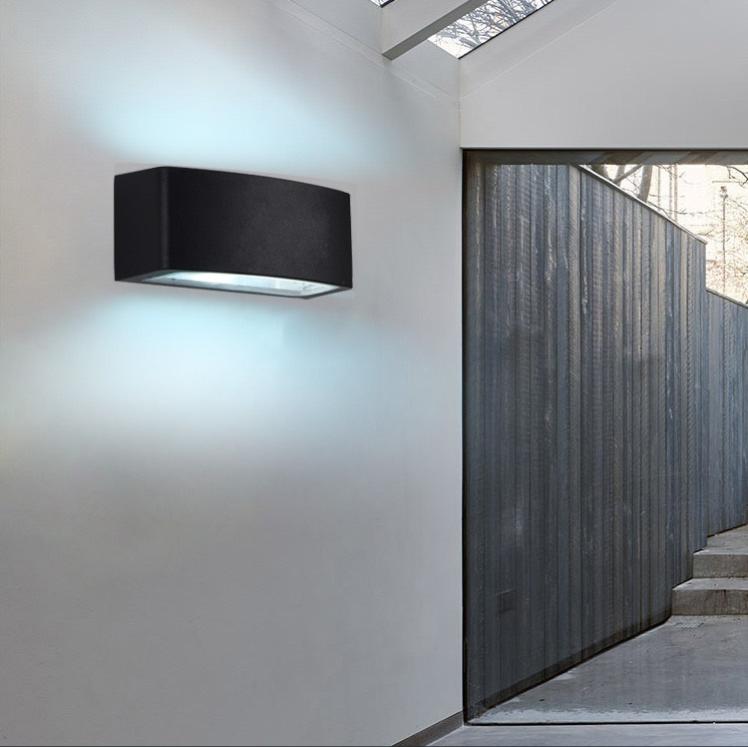 Applique a parete per esterno ip65 con attacco e27 luce lampada da muro ...