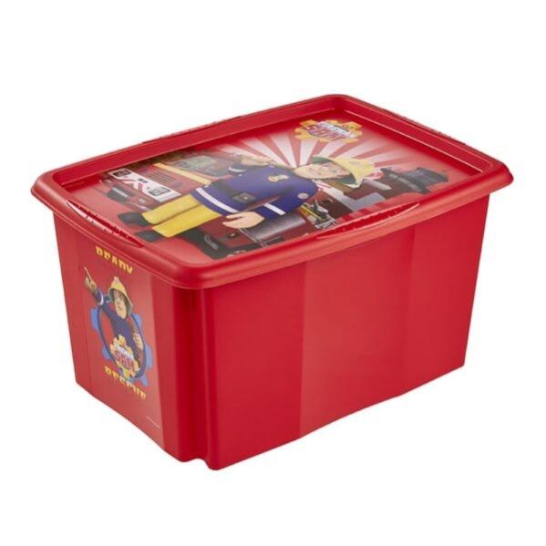 Boîte de rangement Sam le Pompier 45 litres Jouets Enfant | Leroy Merlin