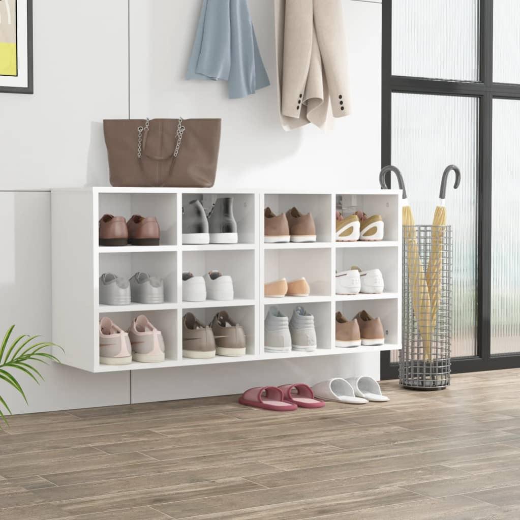 VidaXL Scarpiere 2 pz Bianco Lucido 52,5x30x50 cm | Leroy Merlin