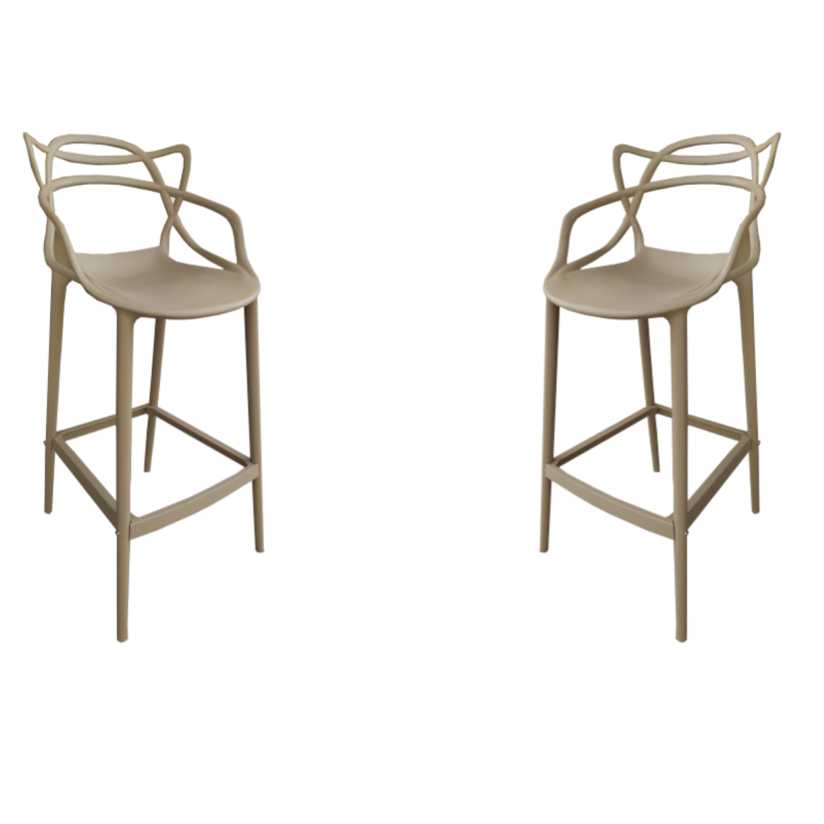 Sgabello in polipropilene H75 resistente per interni ed esterni CURVÈ ...