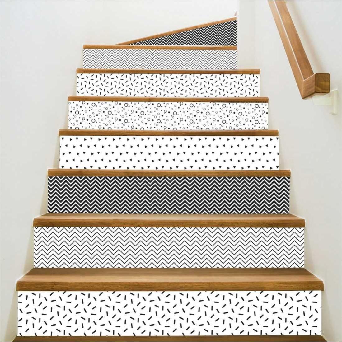 Kit 6 stickers motifs noir et blanc | Leroy Merlin