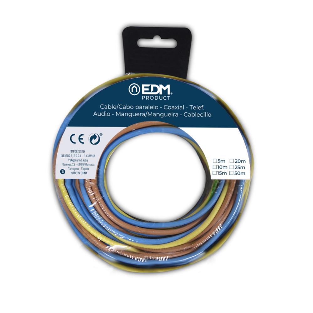 Bobine Fil électrique Flexible 1.5mm 3 Cables (az-m-t) 20m Par Couleur ...