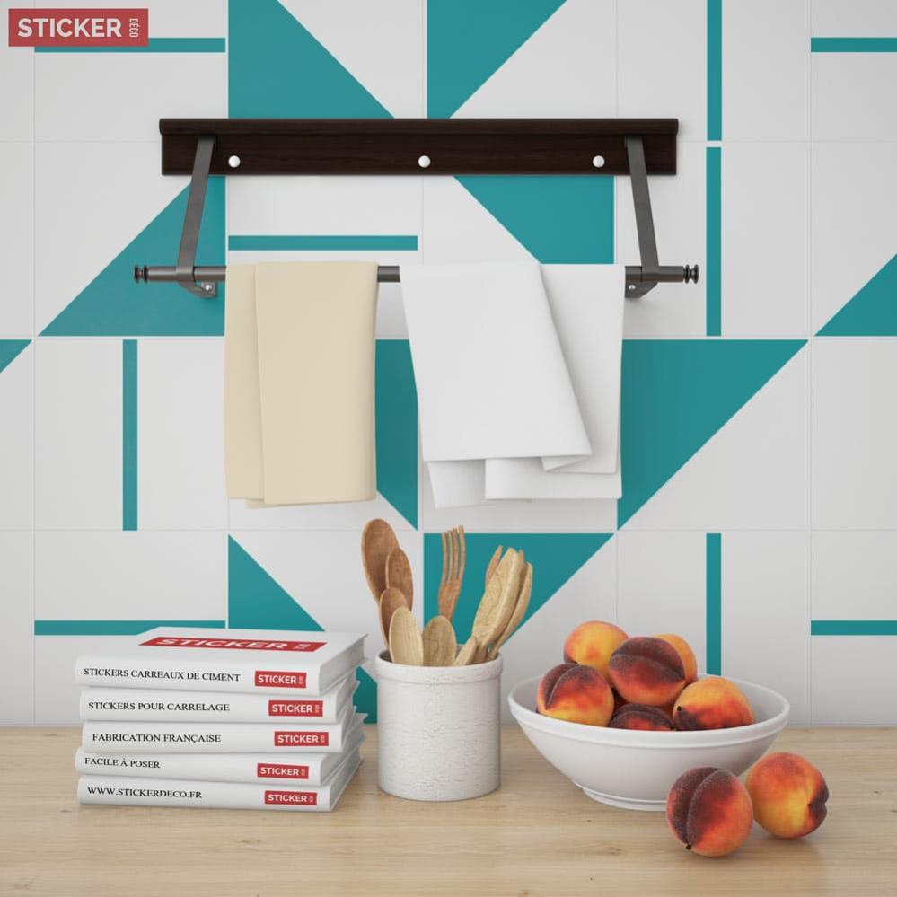 Stickers Carreaux Retro - 20x20cm | 12 Carreaux | Leroy Merlin