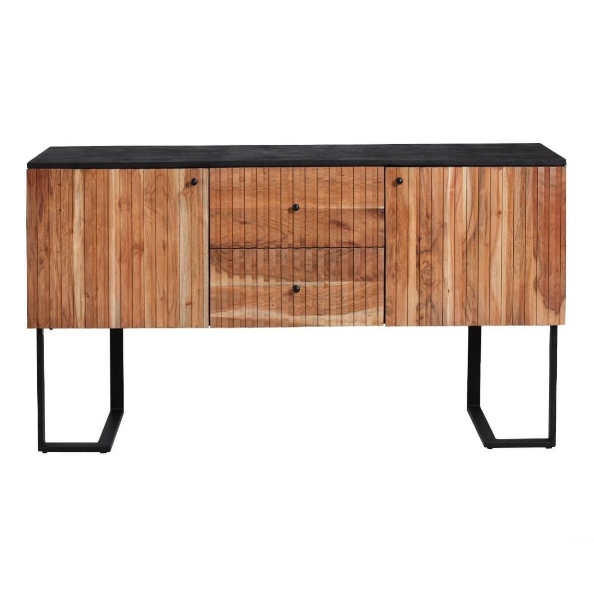 Buffet en bois d'acacia et métal Pippa | Leroy Merlin