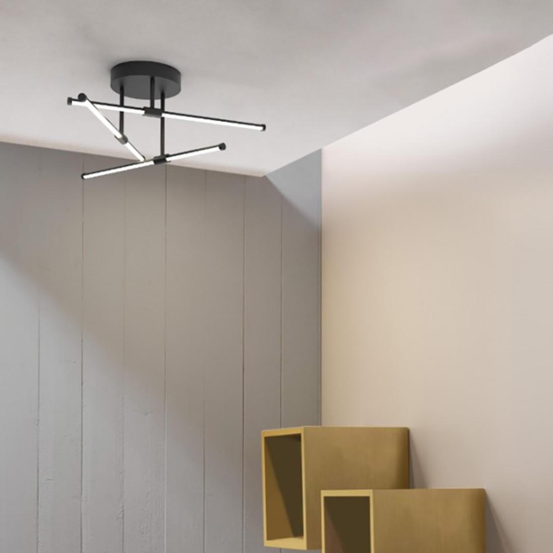 Plafoniera moderna led sikrea elia plp n 7272 2832lm lampada soffitto ...