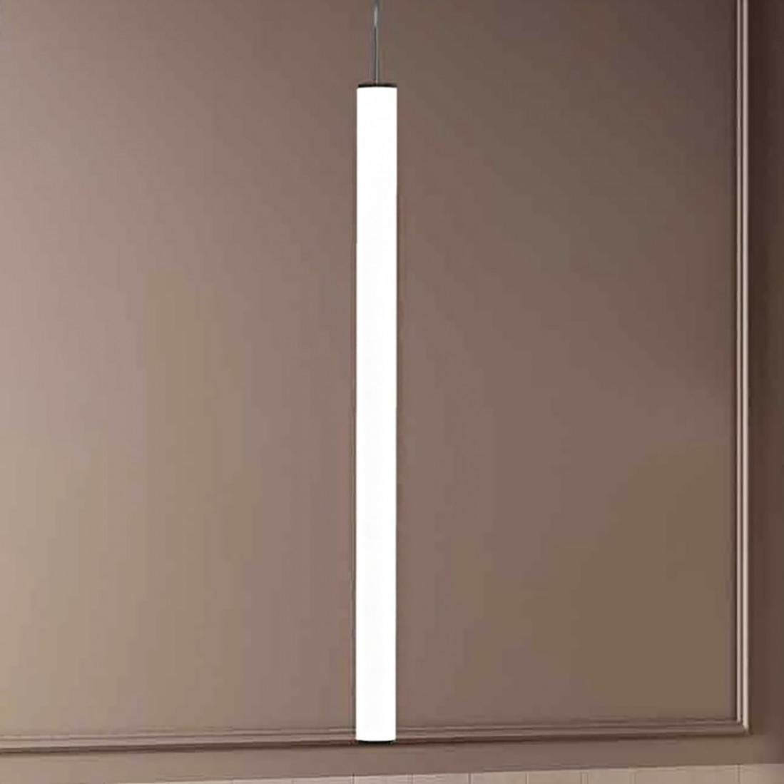 Lampadario moderno led sikrea kira s1 7654 1760lm lampada soffitto tubo ...