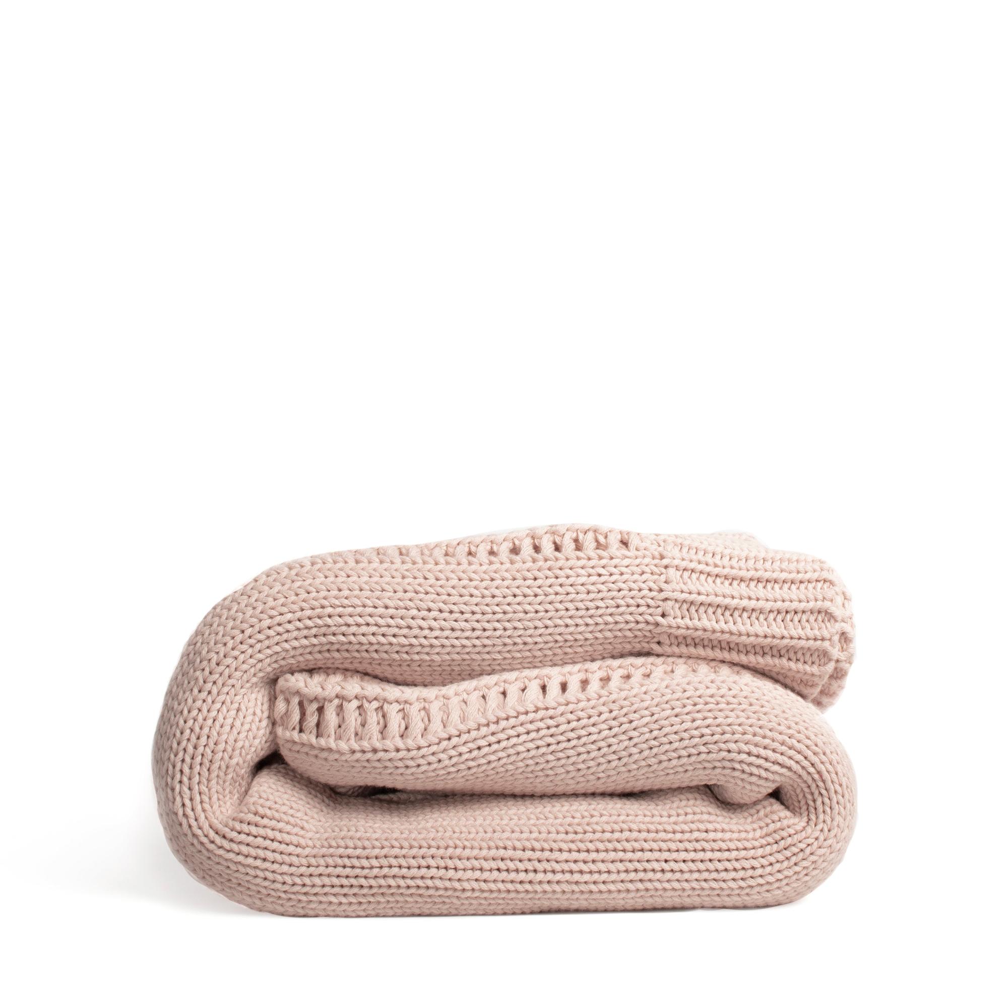 Warm Plaid Rose pâle 130x170 | Leroy Merlin