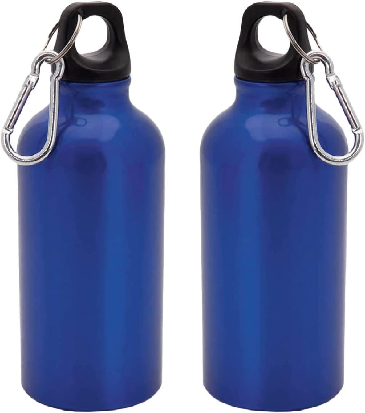 TIENDA EURASIA® Pack de 2 Botellas de Aluminio, 400 ml, Tapón de ...
