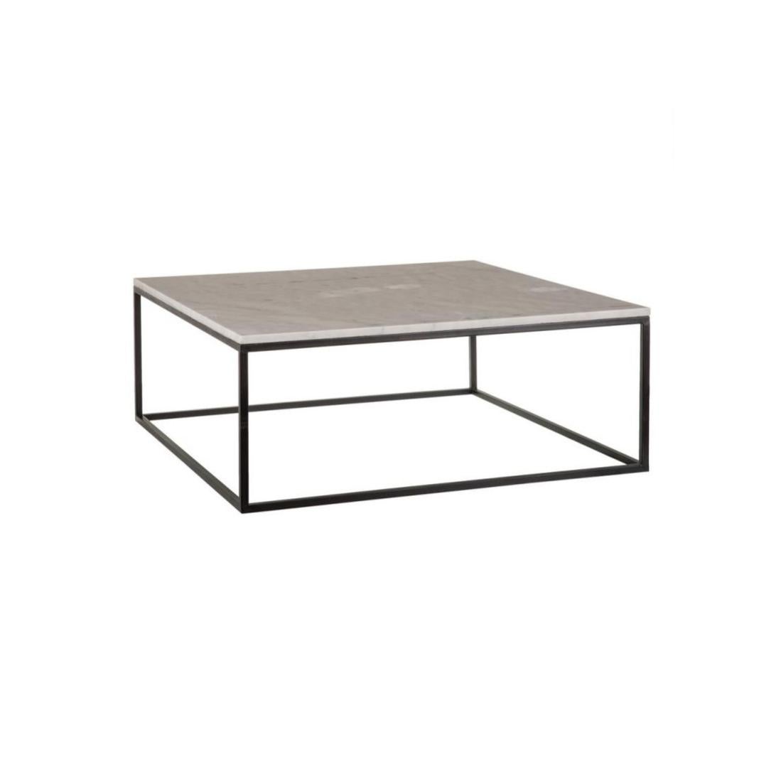 Table basse carré Marbre/Métal - DALISHI | Leroy Merlin