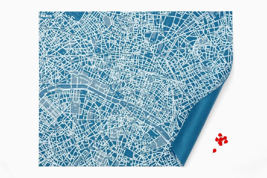 PIN CITY PARIS LIGHT BLUE 100X80 | Leroy Merlin