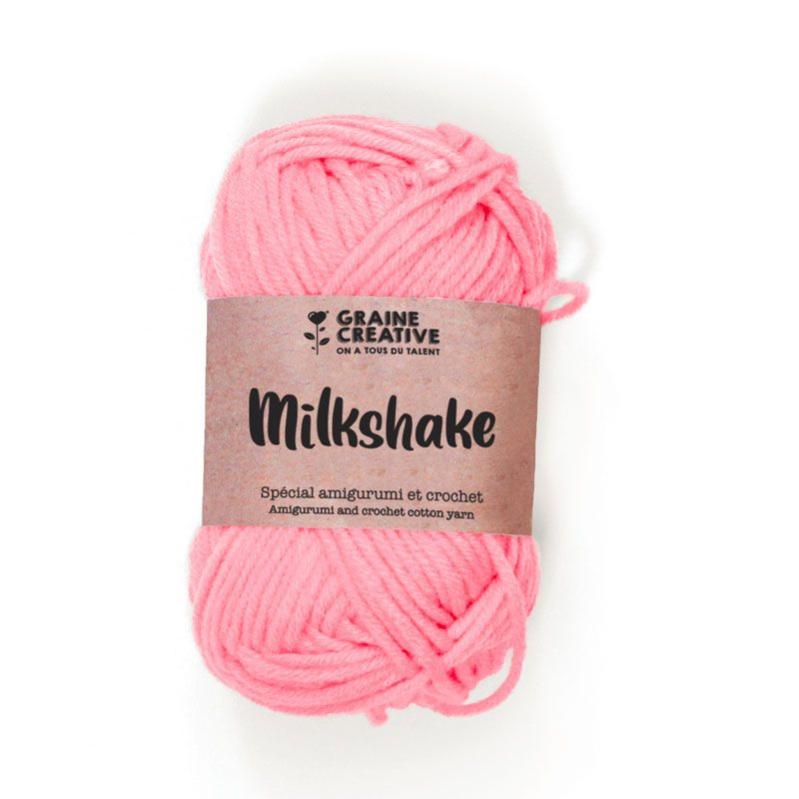 Fil de coton spécial crochet et amigurumi 55 m - rose - Graine Créative ...