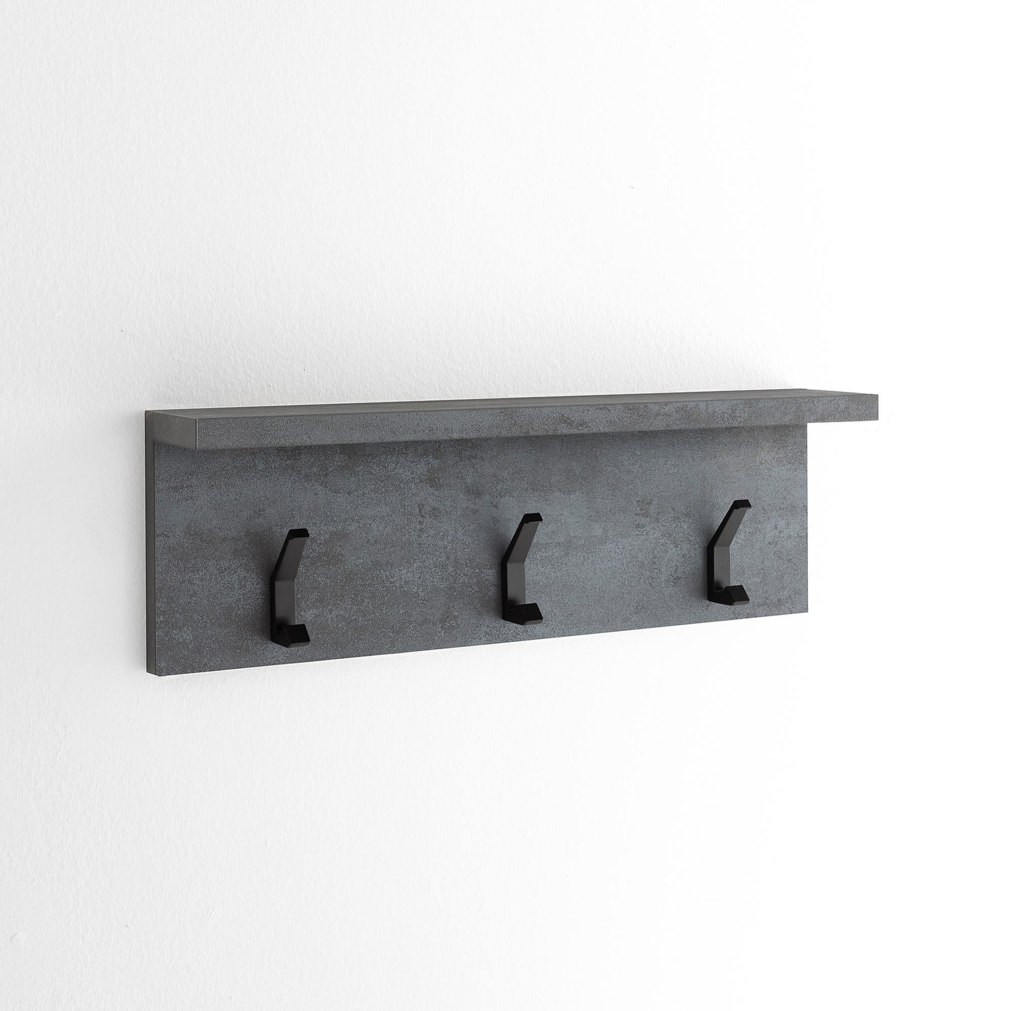 ARHome, Appendiabiti con mensola Urban, Cemento Scuro, Made in Italy ...