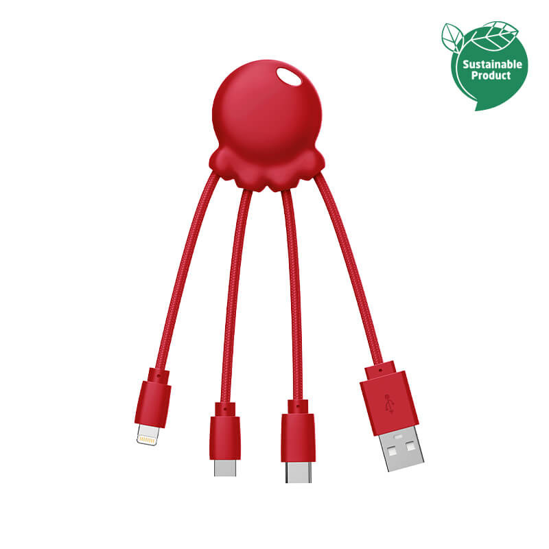 Xoopar Câble Octopus Eco Rouge | Leroy Merlin