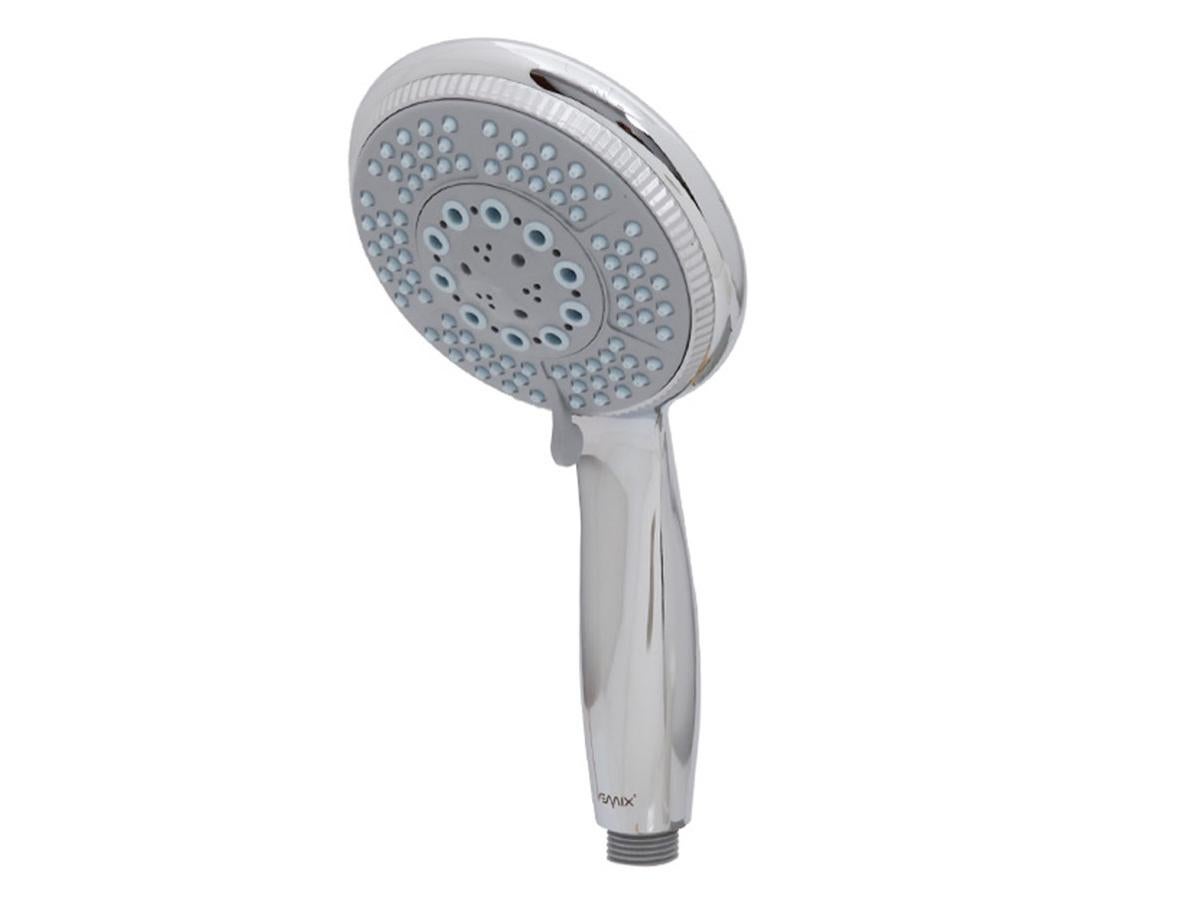Cornetta Soffione Doccia Grande 12cm Con 5 Getti Alta Pressione Tondo ...