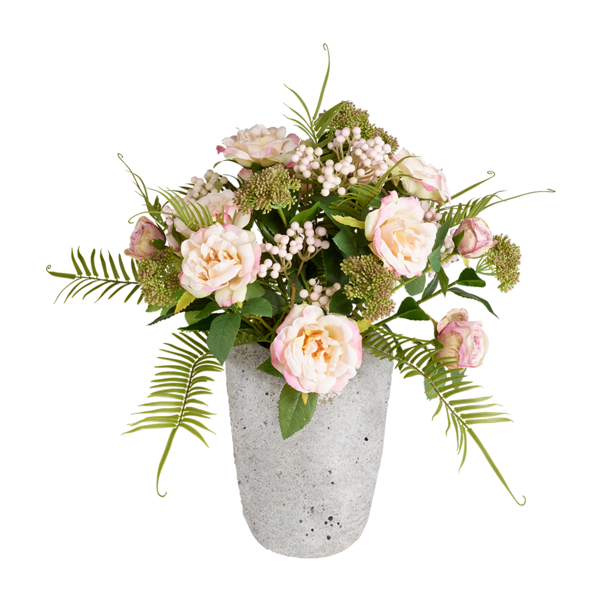 Arrangement de Roses en Pot CYNTHIA H50 | Leroy Merlin