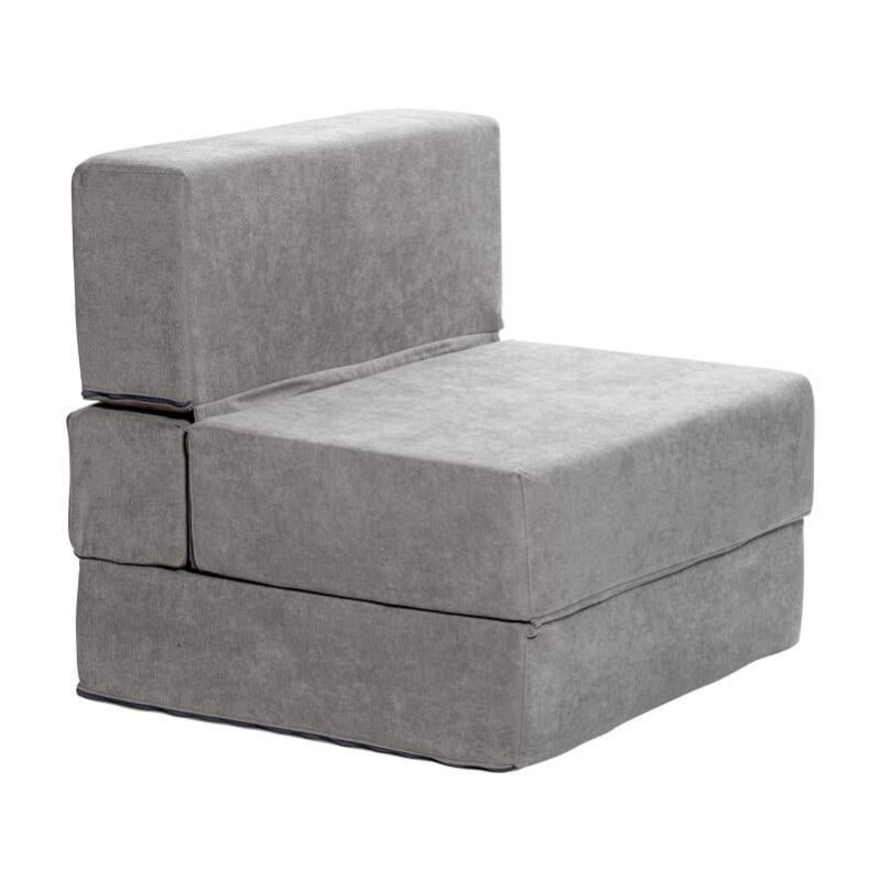 Pouf cama individual plegable tapizado tela altura 80 cm - Talla única ...