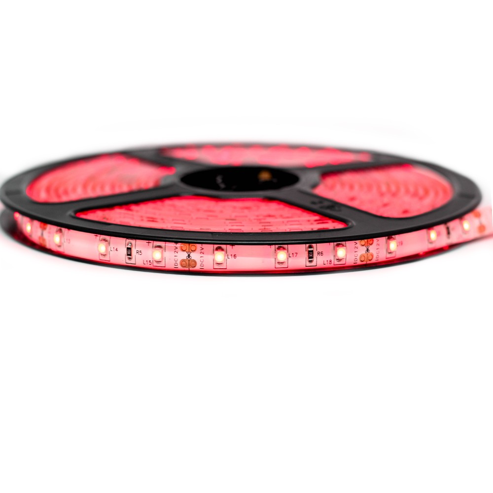 Ruban Professionnel 3528 -60 leds - 1 à 10 mètres - rouge (IP65 ...