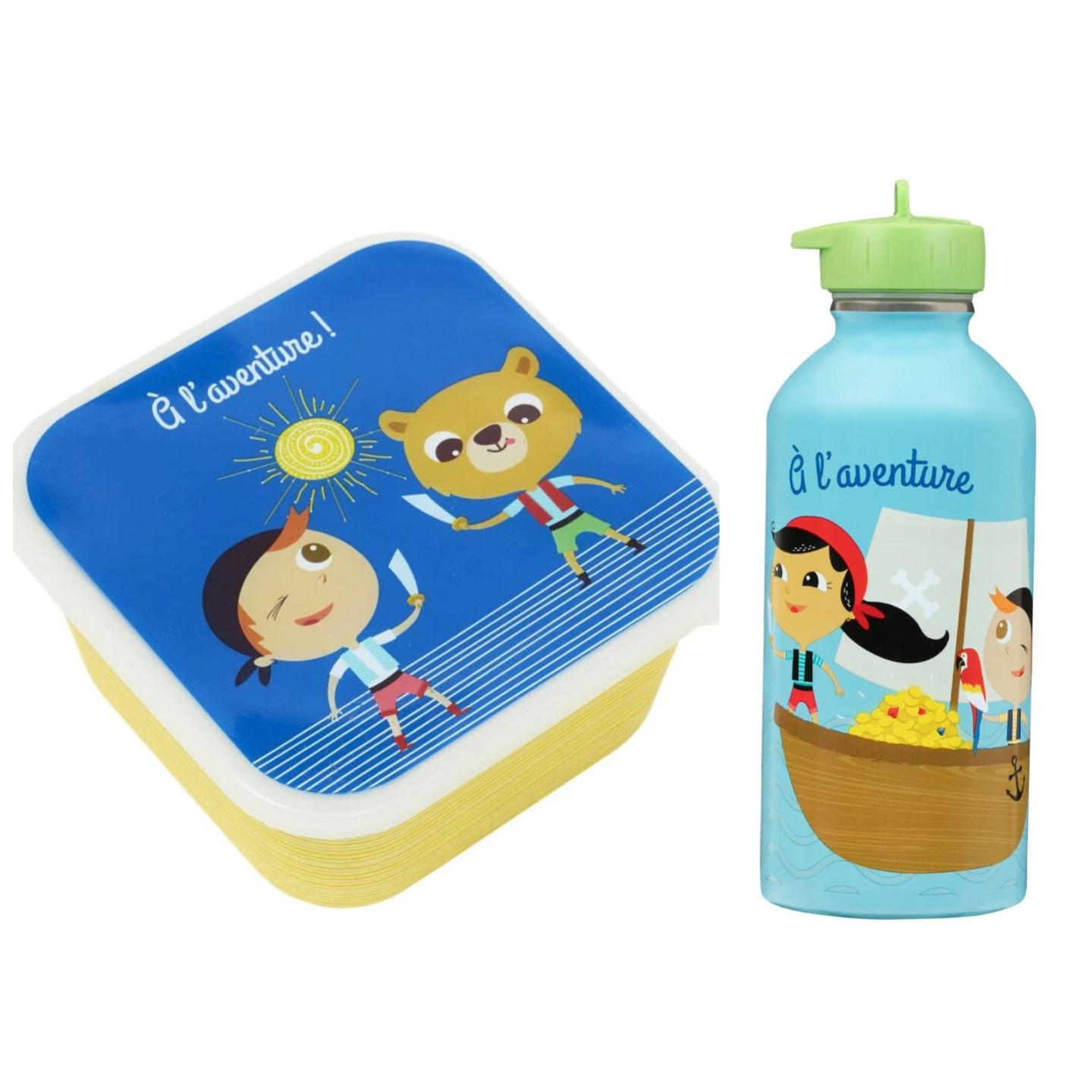 Boîte à goûter + Gourde Enfant - Pirates - Draeger | Leroy Merlin