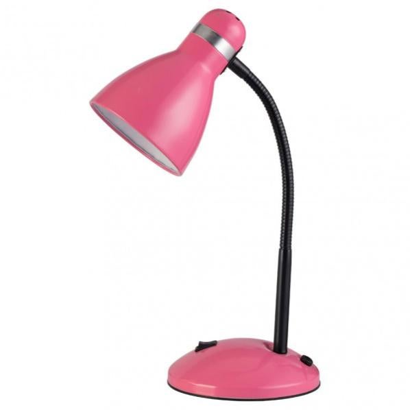 Flexo Lazulita color rosa bombilla E27 33x23x14,5cm | Leroy Merlin