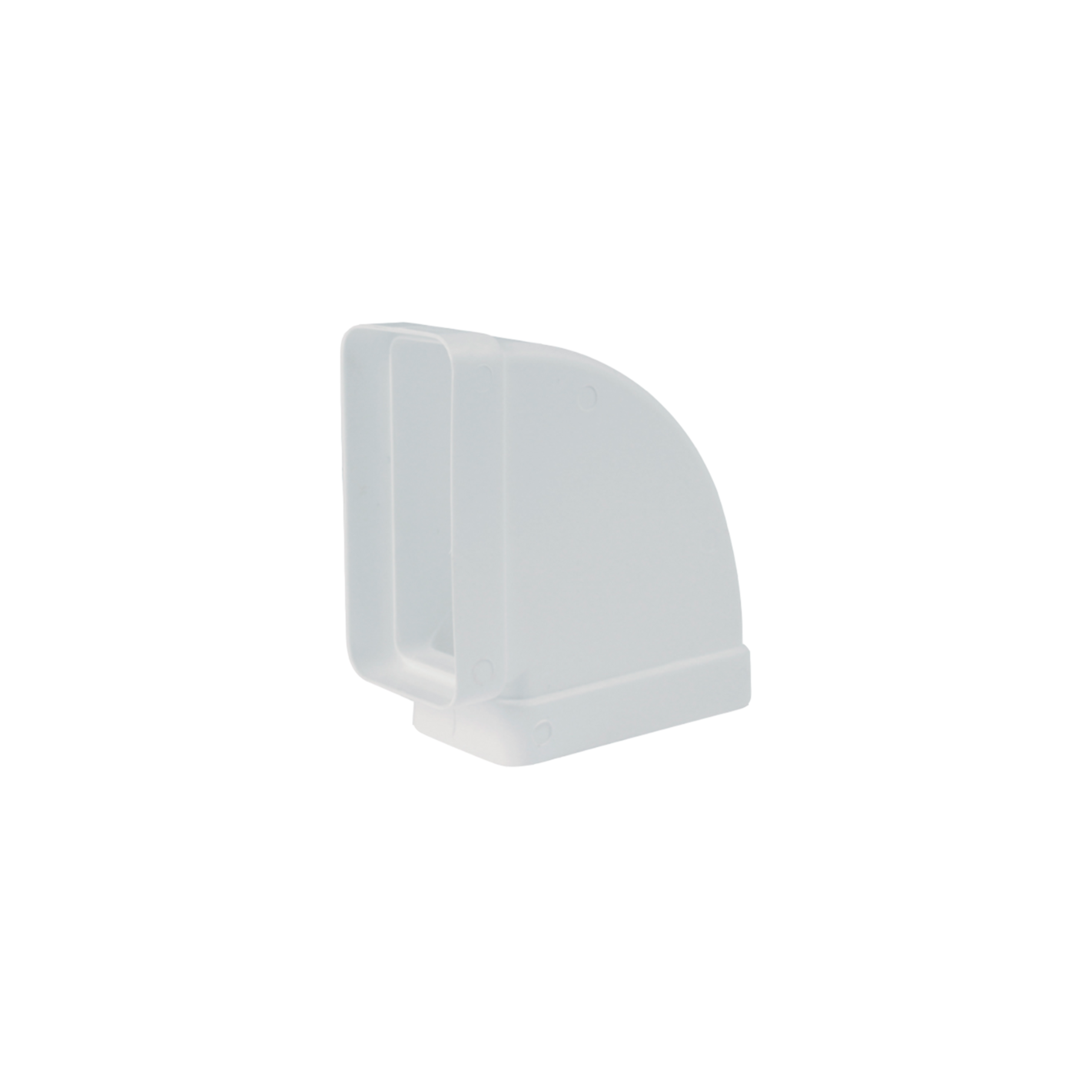 Codo de 90° rectangular horizontal blanco Blanco 55x220 | Leroy Merlin
