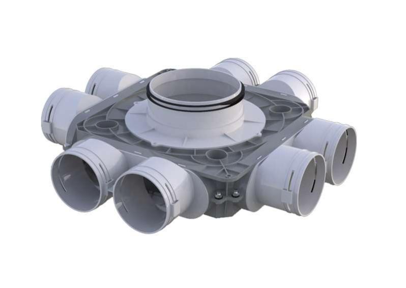 Plenum plat D160 8x90 - EconoFlex ECONOPRIME - 1050160/90x8 | Leroy Merlin