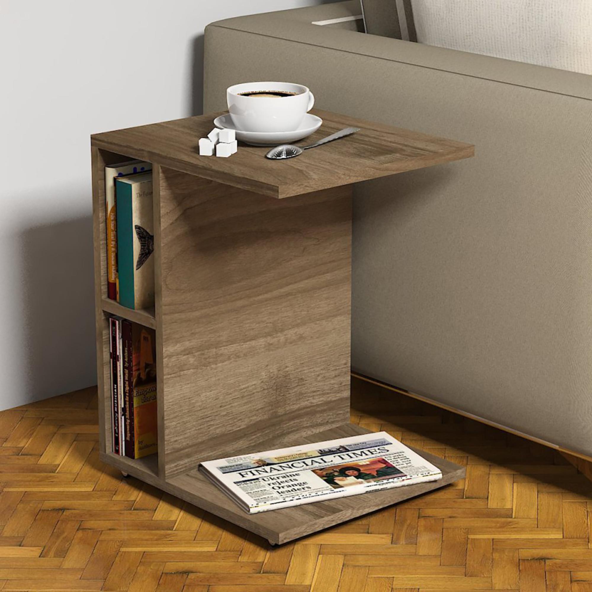 Tavolino Laterale da Divano 'Brørup' Tavolino Consolle con Rotelle ...