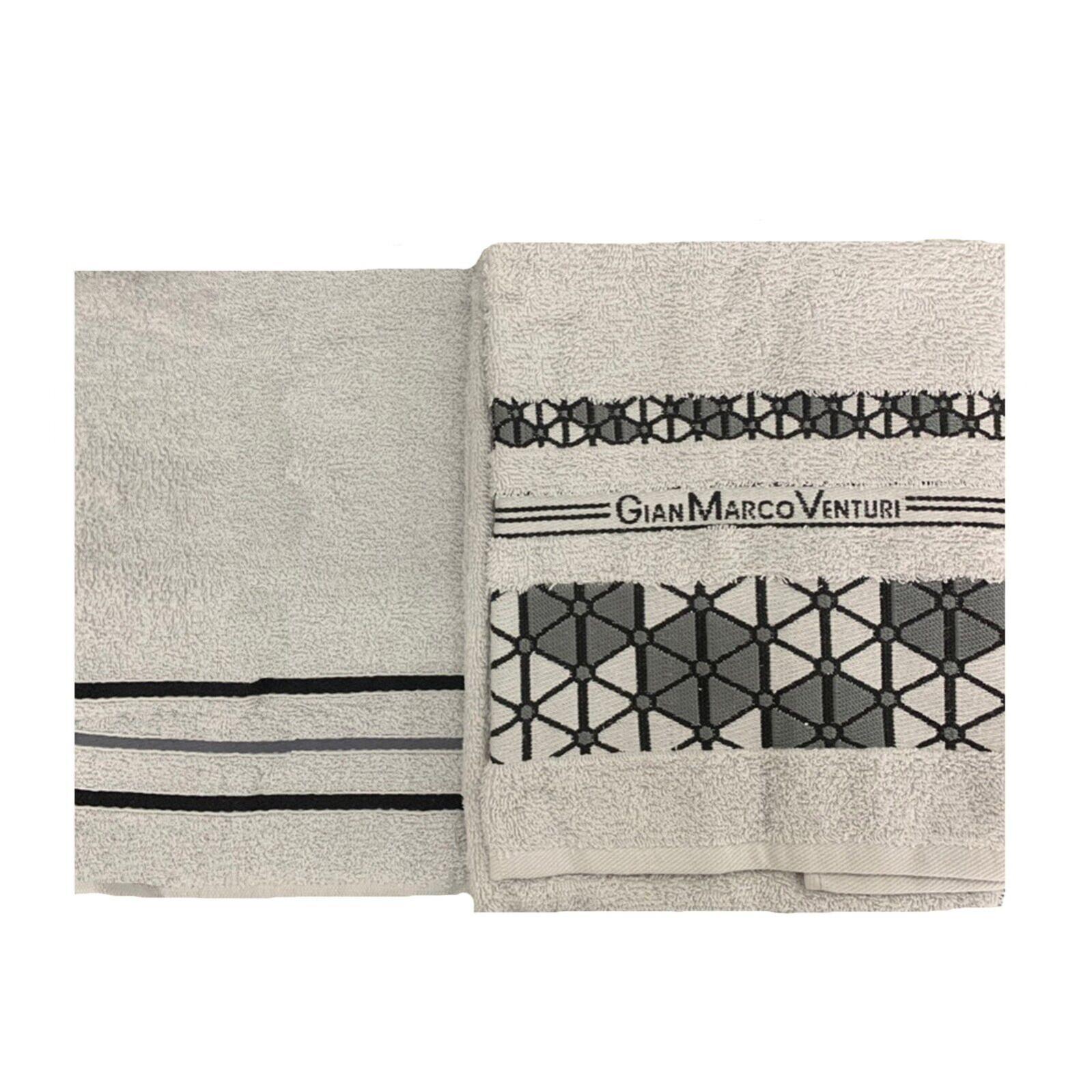 SET ASCIUGAMANI VISO + OSPITE GIANMARCO VENTURI IN TINTA UNITA COD ...
