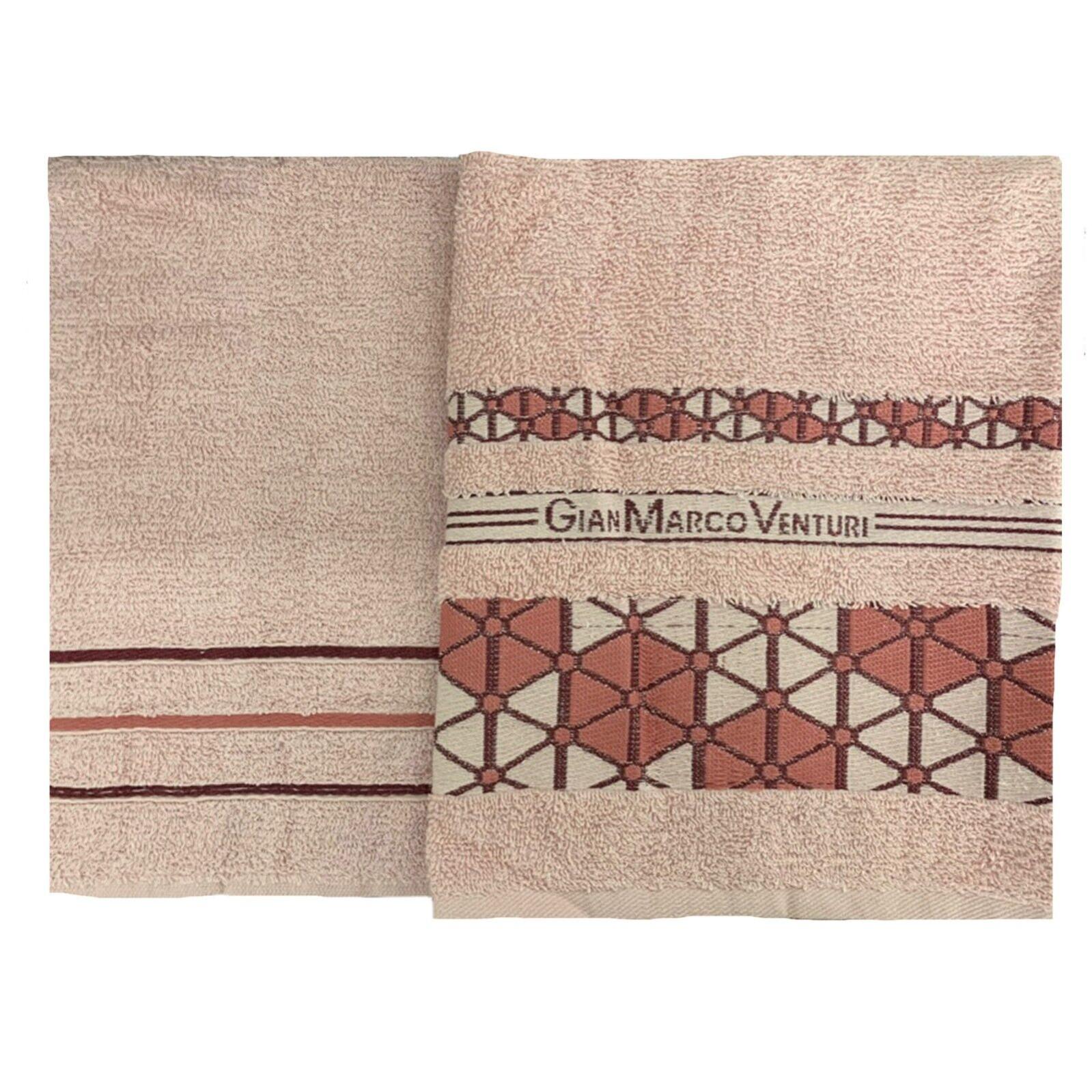 SET ASCIUGAMANI VISO + OSPITE GIANMARCO VENTURI IN TINTA UNITA COD ...