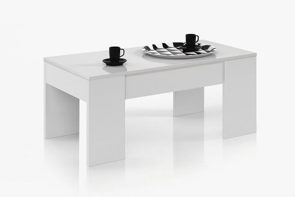 Table Basse modulable coloris blanc artic - 45 x 100 x 50 cm | Leroy Merlin