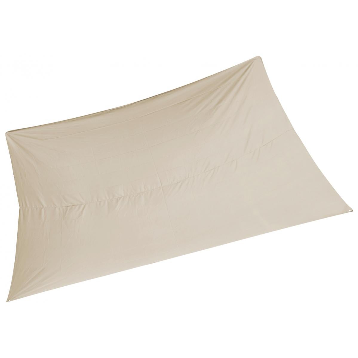 Voile d'ombrage rectangle 3x4m Beige | Leroy Merlin