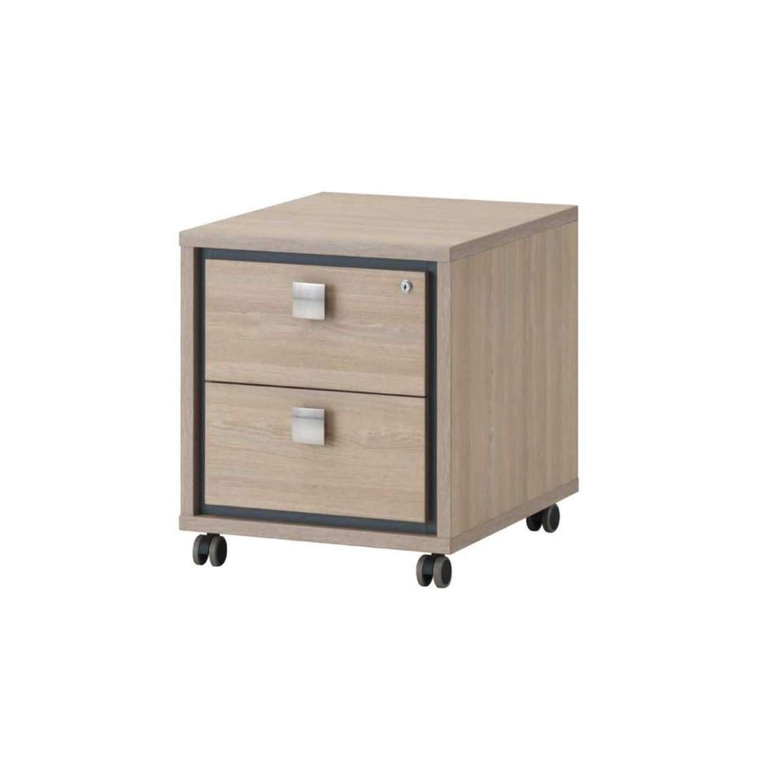 Caisson de rangement 2 tiroirs Chêne clair - ISAURE n°1 | Leroy Merlin