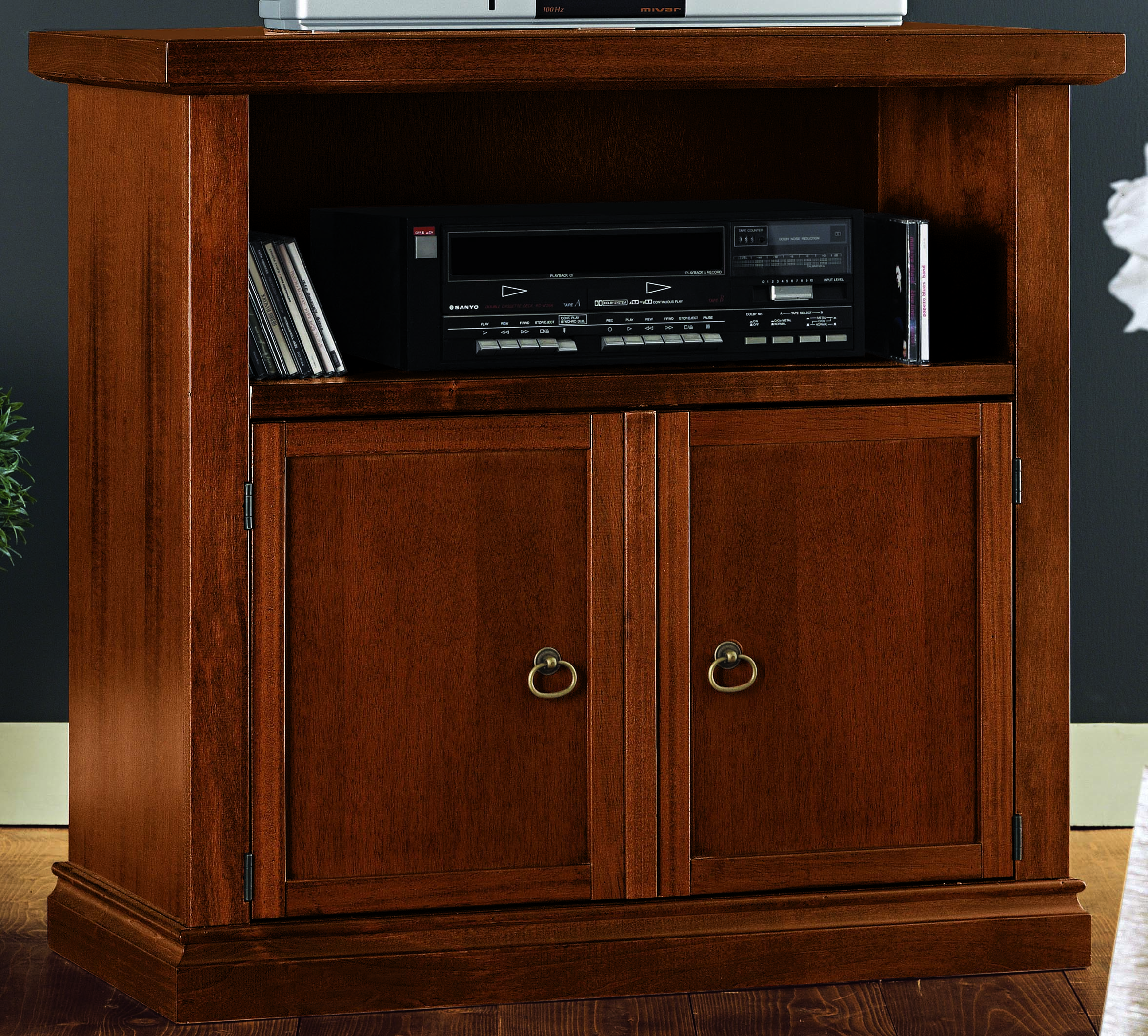 Mobile Porta TV, Stampante, HI-FI ed altro...Classico Arte Povera colore Noce, L.87 P.40 H.82 ...