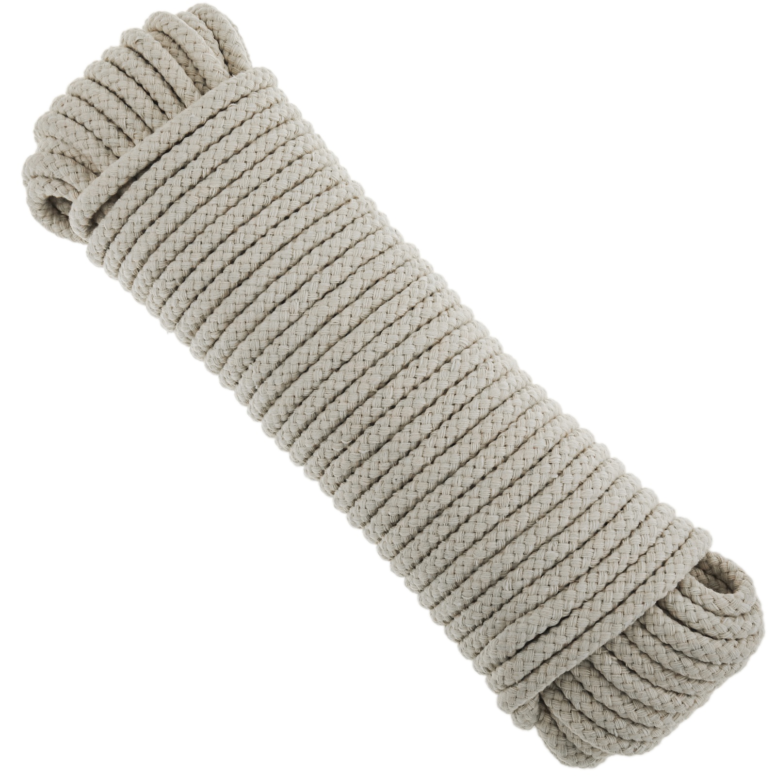 Corda progettata a forma di treccia in cotone rosa 20 mx 6 mm | Leroy ...