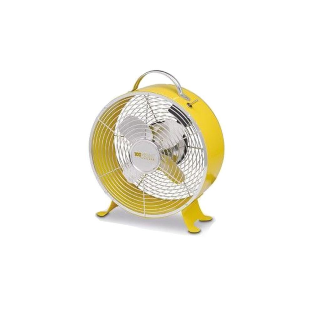 Ventilatore vintage in metallo da appoggio Giallo diametro 20 cm 20W ...