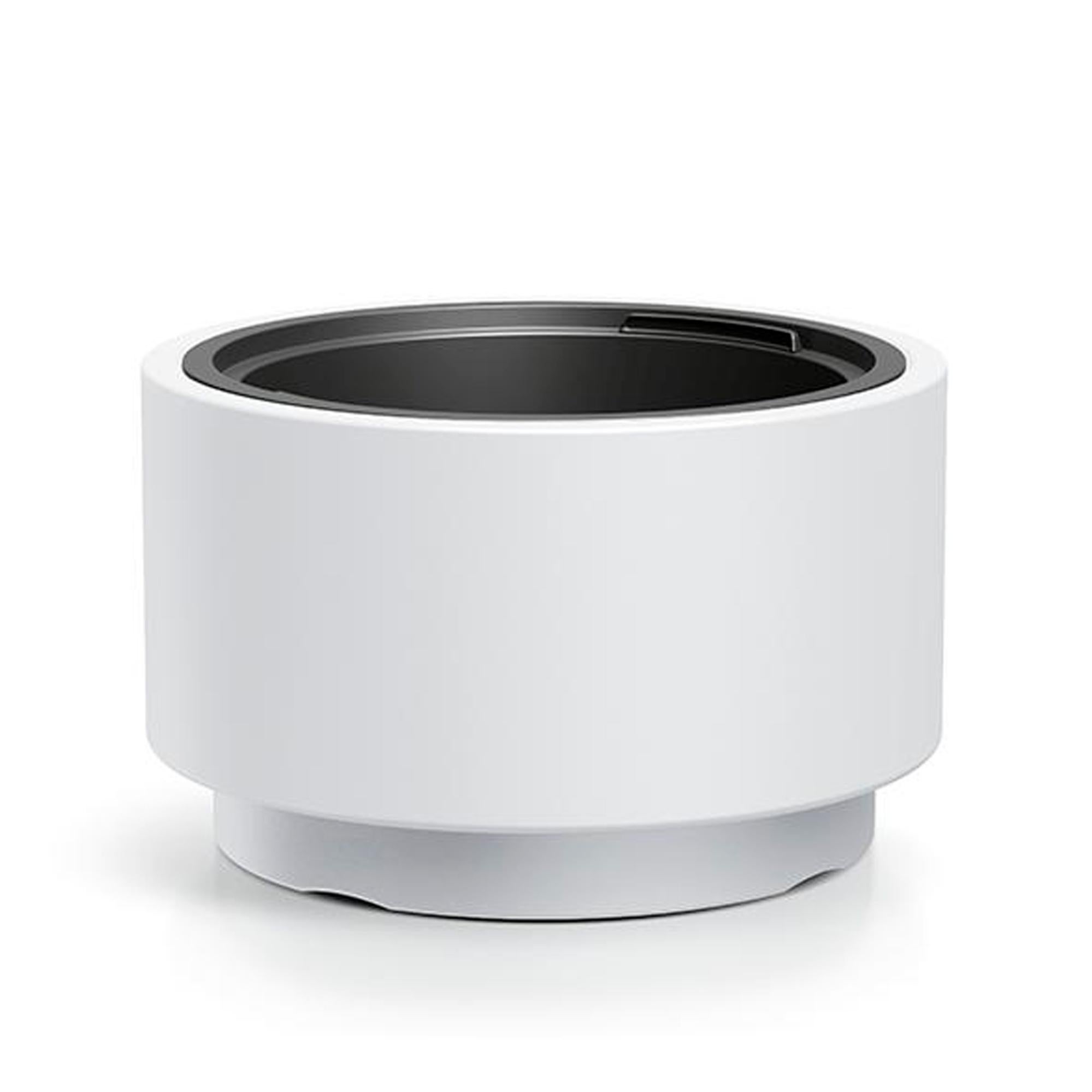 Pot de Fleurs HEOS Blanc avec pot de fleurs Rond 39,5 x 39,5 x 24 cm ...