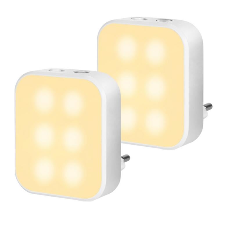 Veilleuse Enfant (2pcs) Veilleuse LED avec Prise Murale et Capteur ...